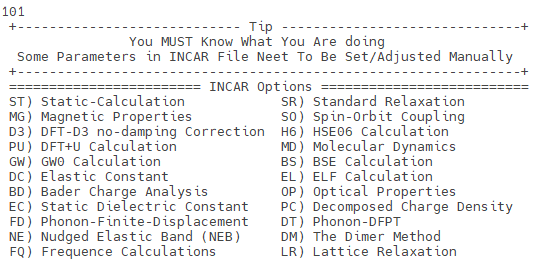 DFT新手入门：VASPKIT生成模版INCAR - 知乎