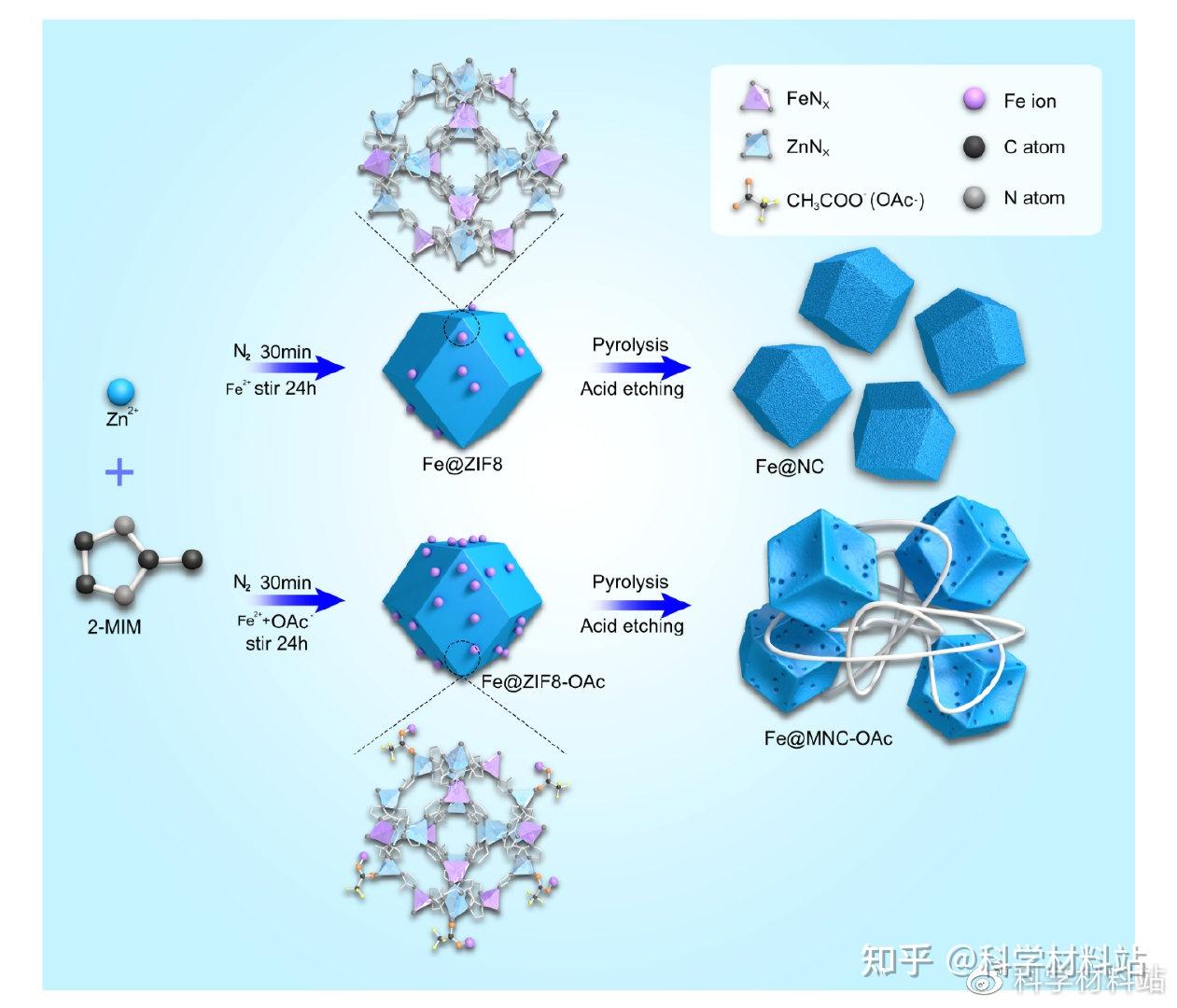 ACB：分子剪刀裁剪策略合成ZIF衍生Fe/N/C催化剂用于酸性氧还原反应 - 知乎