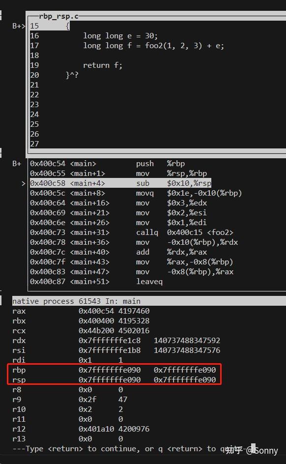 x86_64架构中rbp/rsp配合实现函数调用 - 知乎