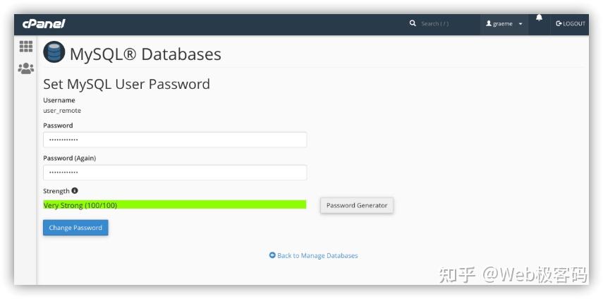 在cPanel&WHM中如何重置 MySQL 用户帐户密码 - 知乎