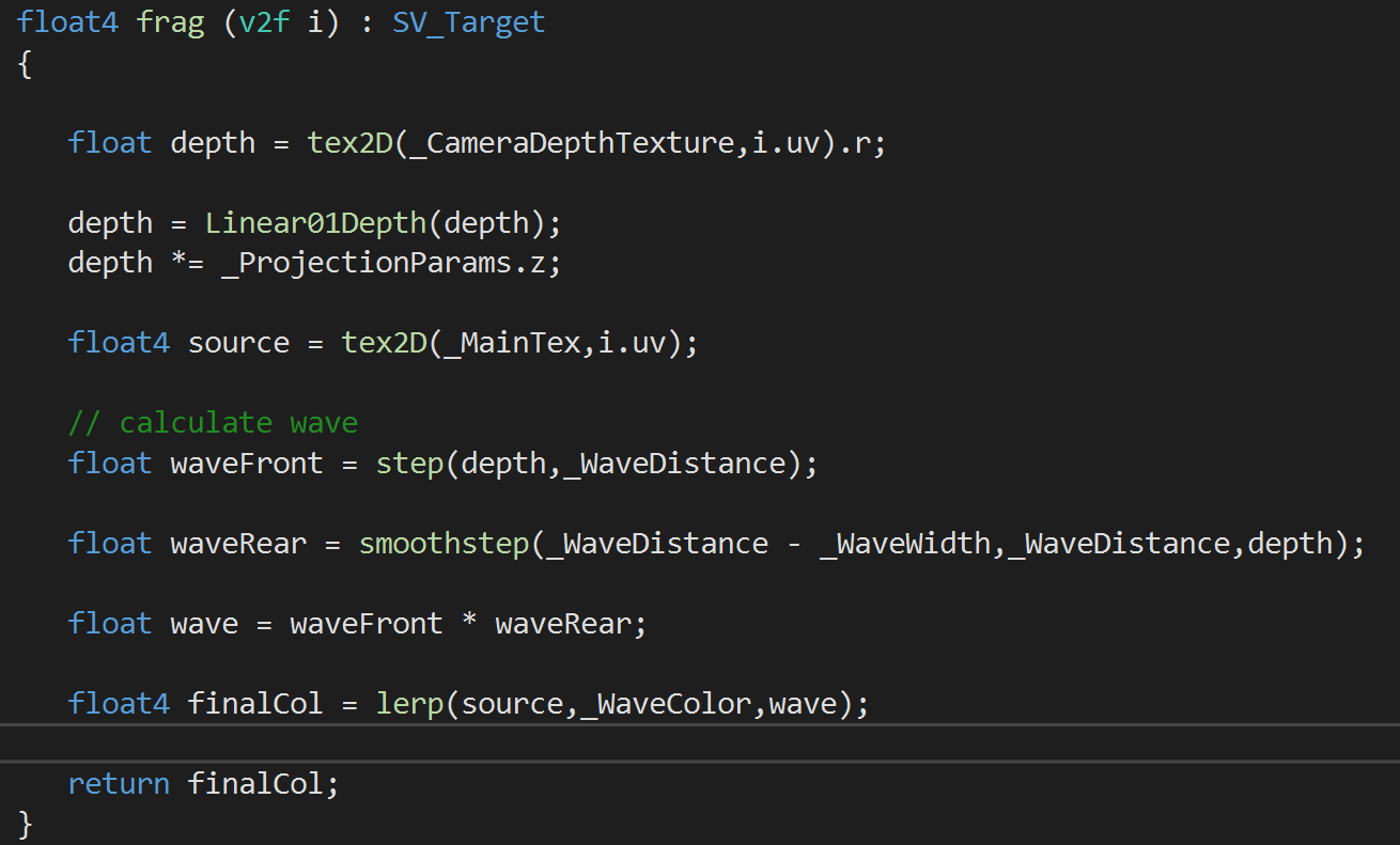 Unity PostProcessing with Depth Texture - PISCOnoob - 博客园