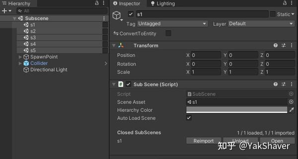 Unity DOTS编码实践：SubScene - 知乎