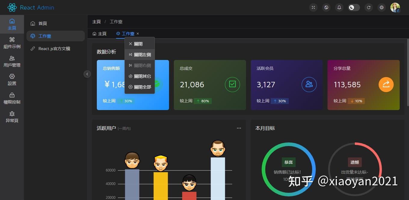 【React Hooks+Zustand+Arco Design】中后台管理解决方案React18Admin - 知乎
