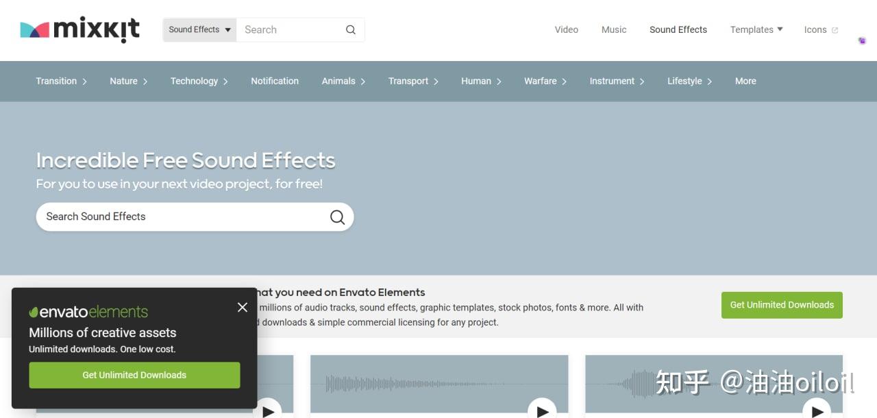 Mixkit ：免费下载可商用的高质量影片、音乐、声效素材 - 知乎