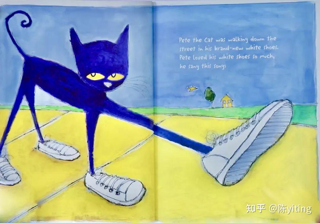 Pete the cat ： I love my white shoes 我爱我的白鞋子 - 知乎