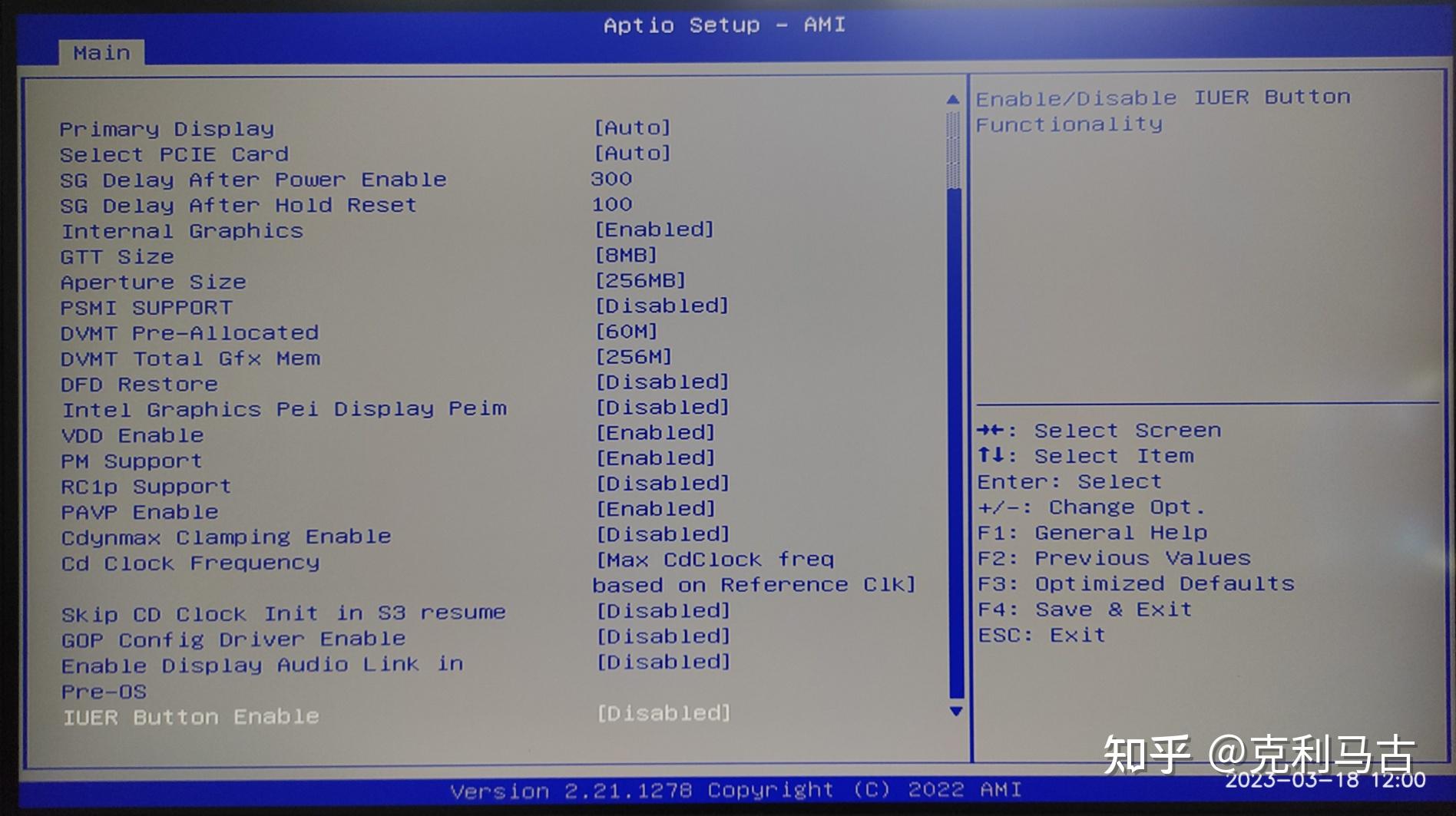 AMI BIOS 选项展示及部分解释(by ChatGPT) - 知乎