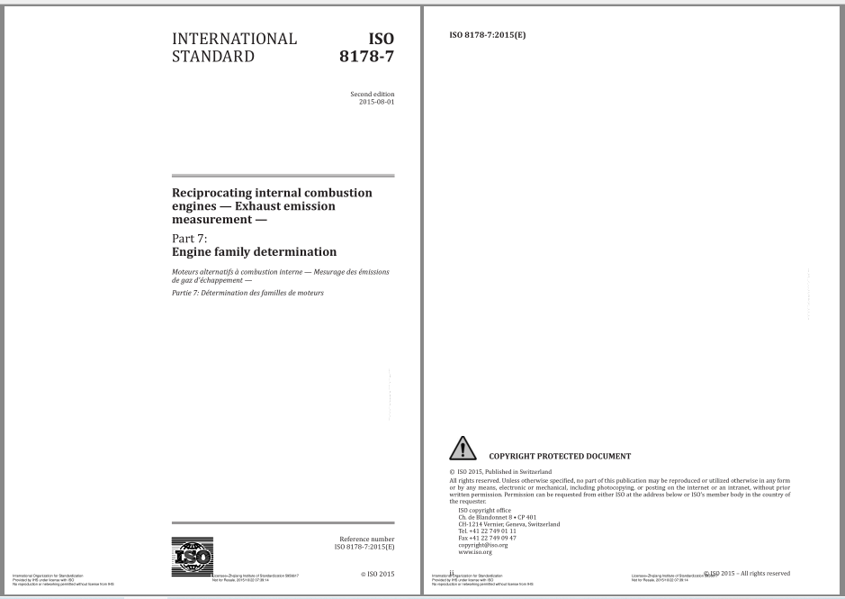 ISO 8178系列标准-1至-9【中文版翻译+PDF原版】往复式内燃机--废气排放测量 - 知乎