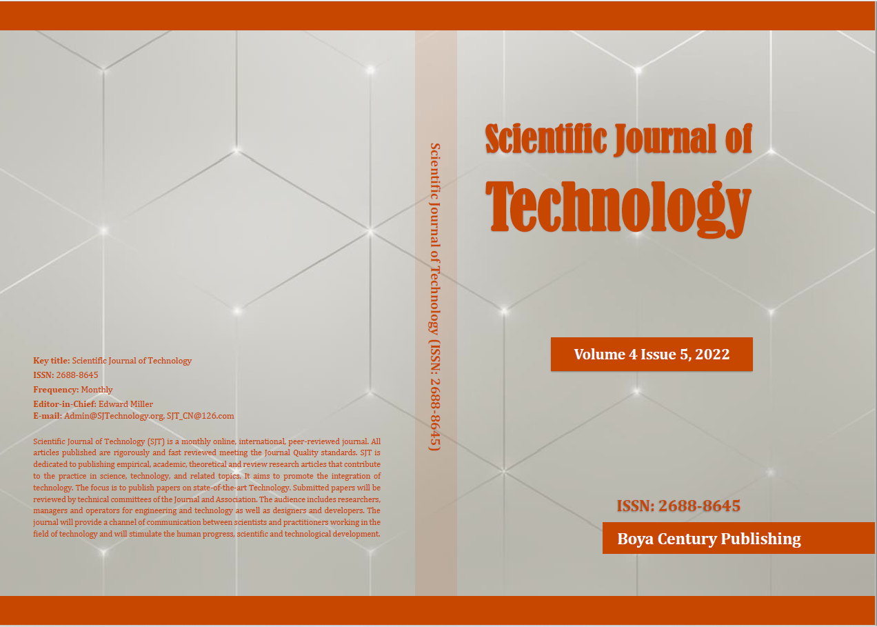 SJT Vol. 4 No. 5 (2022) Scientific Journal of Technology（SJT） ISSN ...