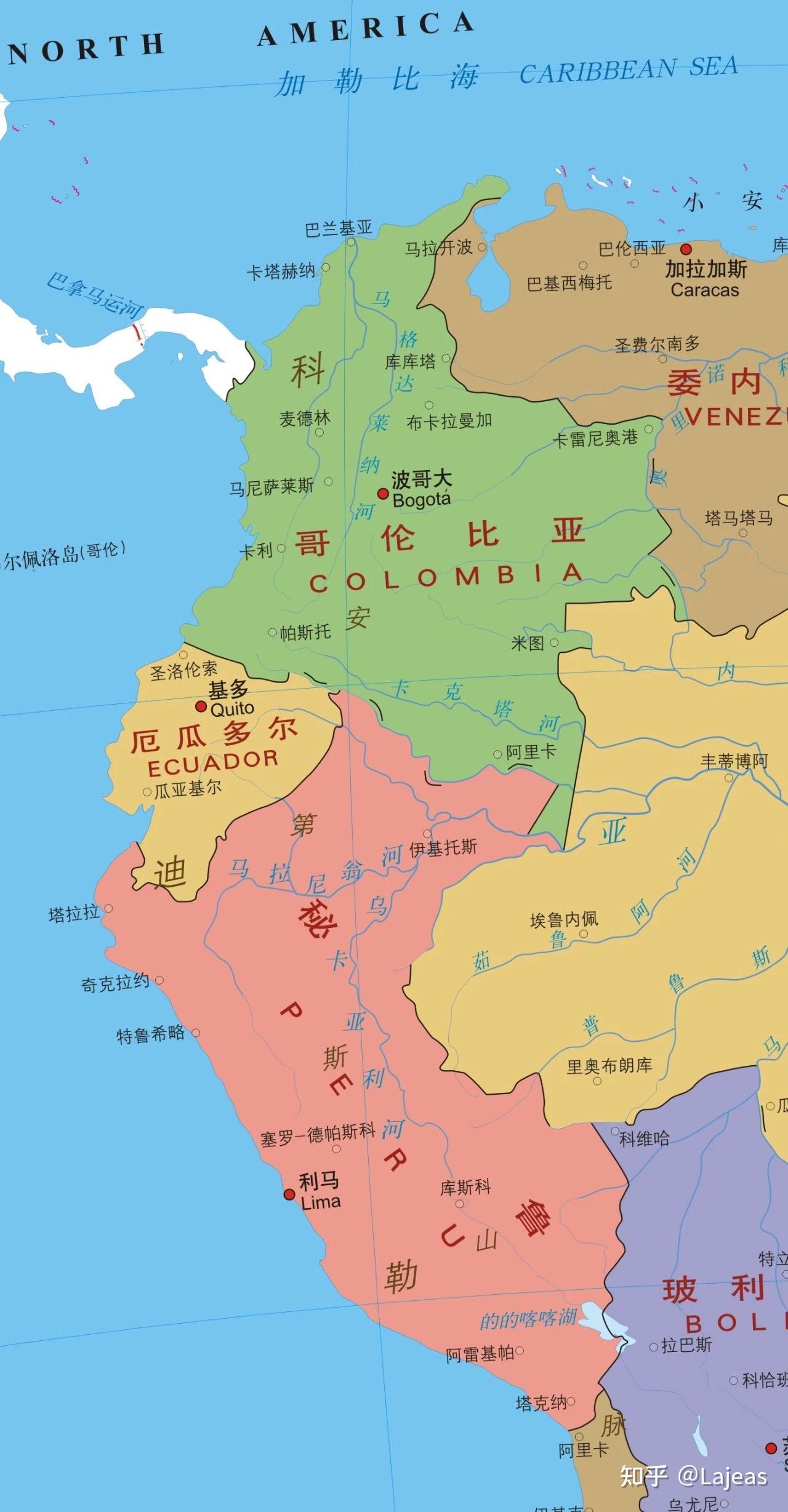 哥伦比亚地图 - 知乎
