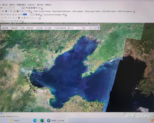利用Arcmap绘制mike21的河道、海岸边界。 - 知乎