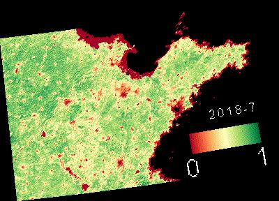 GEE下制作带图例的NDVI时间序列GIF - 知乎