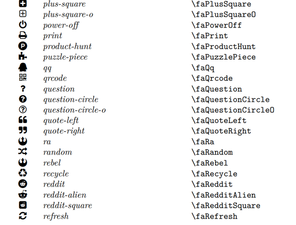 LaTeX的fontawesome宏包：高质量网络图标 - 知乎