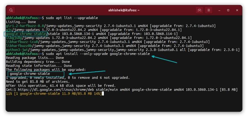 在 Ubuntu 和 Debian 中使用 apt 命令更新单个软件包 | Linux 中国 - 知乎