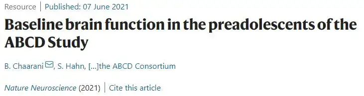 Nature Neurosci：大样本研究！历史10年，研究1.2万名青春期前儿童的基线脑功能 - 知乎