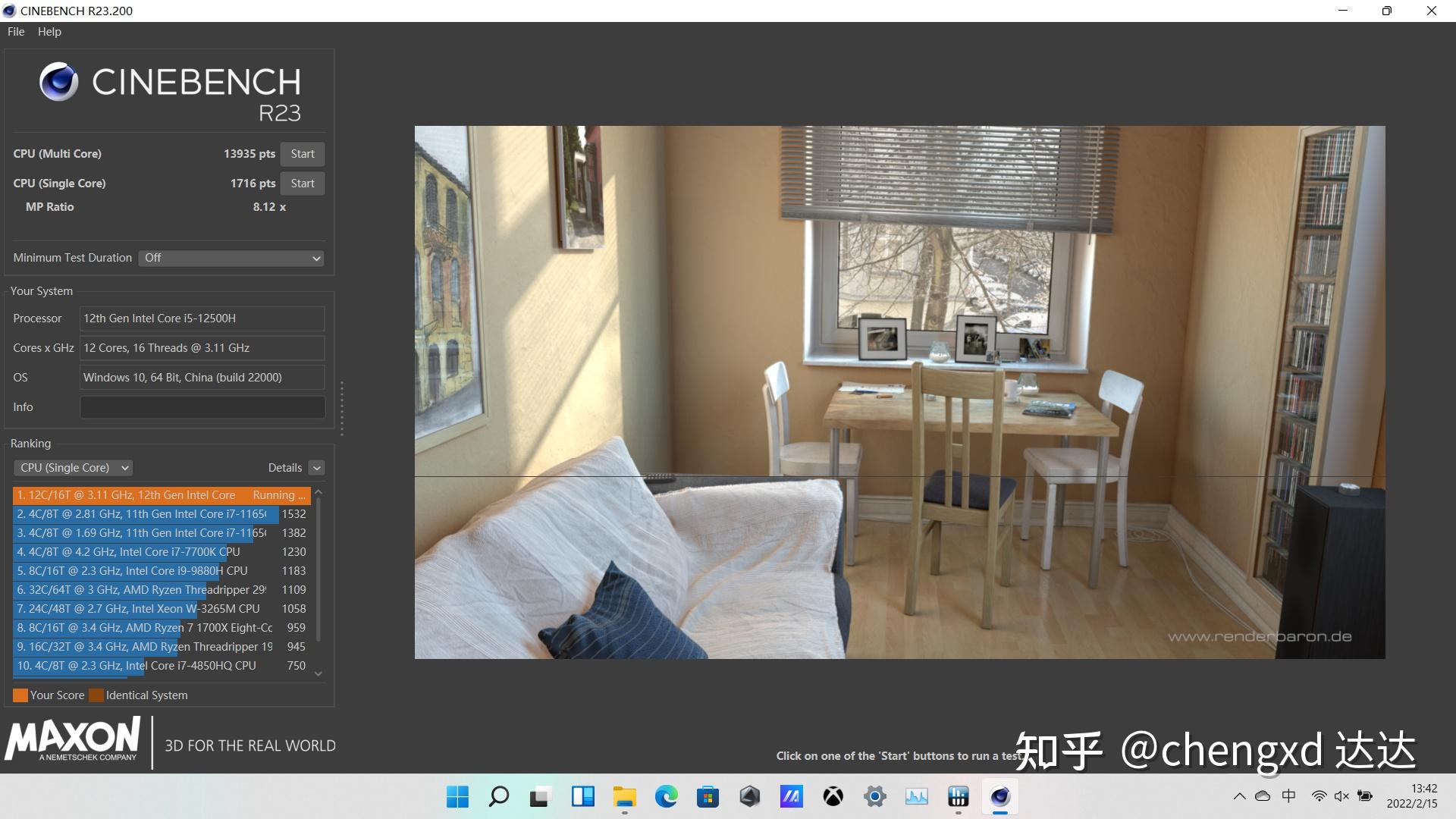 i5才是香饽饽？12代酷睿处理器i5 12500H小测 - 知乎