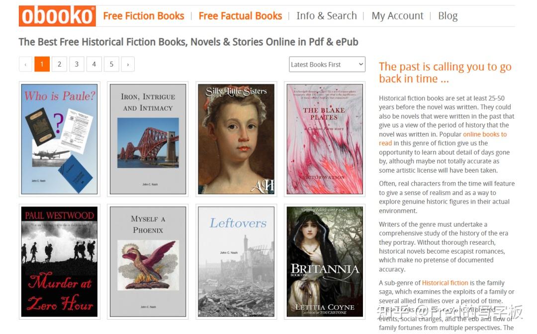 免费的电子书下载平台 - Obooko - 知乎