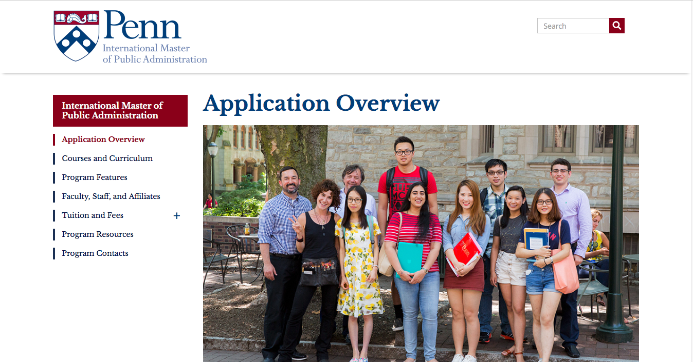 美国研究生项目 | 宾夕法尼亚大学- 国际公共管理硕士 University of Pennsylvania-International ...