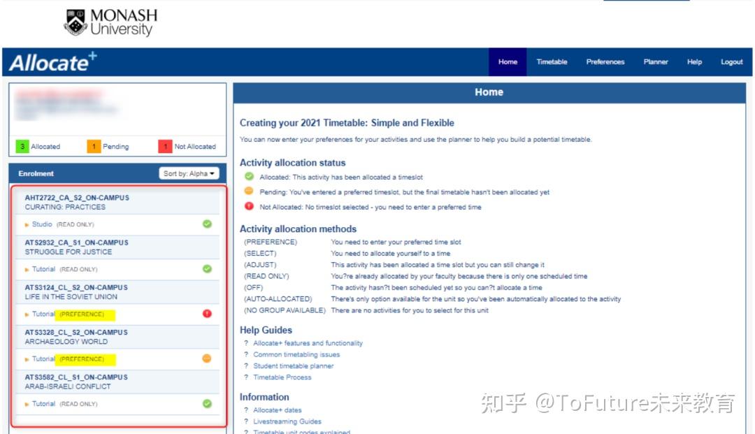 Monash蒙纳士新学期手册| enrol+选课表+授课模式+校历 - 知乎