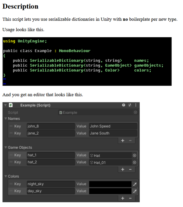 关于Unity中Inspector序列化显示Dictionary的方法 - 知乎