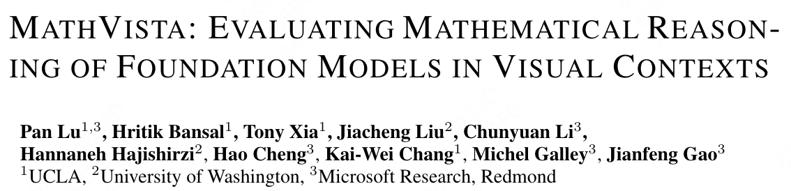 VLM推理能力评测集（1）：MathVista - 知乎