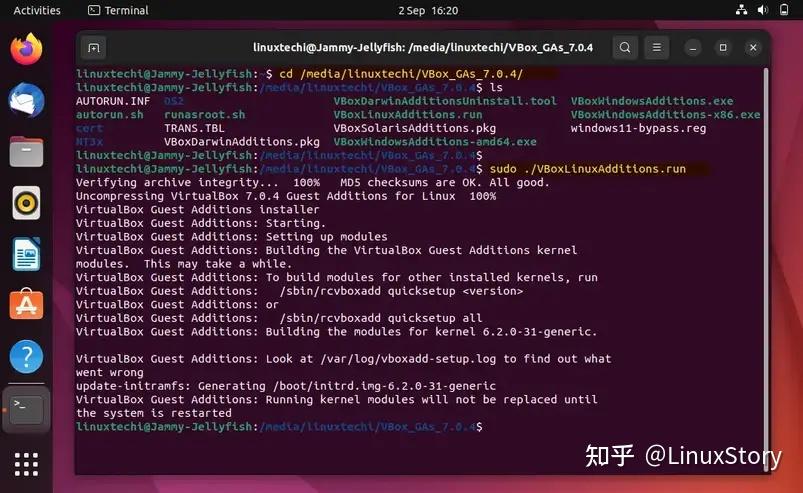 如何在Ubuntu 22.04上安装VirtualBox Guest Additions - 知乎