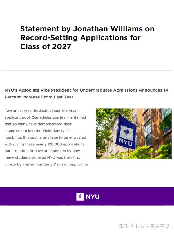 2023 NYU ED2放榜！录取背景全面揭秘... - 知乎