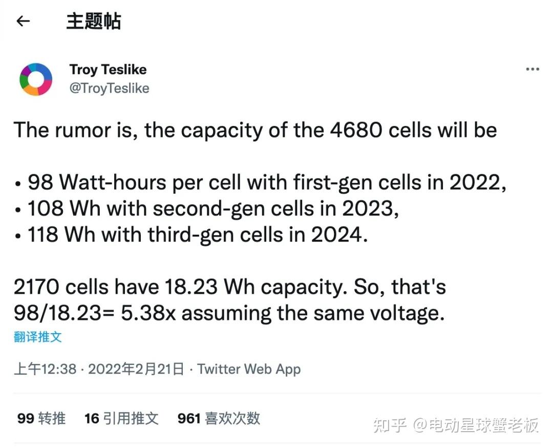 4680电芯大爆料，更香的特斯拉应该2024年买？ - 知乎
