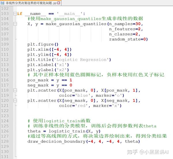 绘制非线性分类模型的决策边界 - 知乎