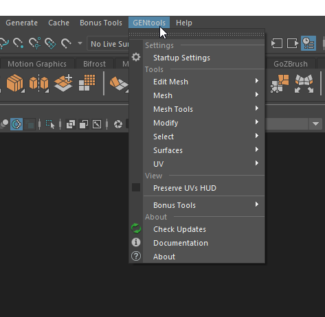 Maya建模工具包 - GENtools帮助文档 - 知乎
