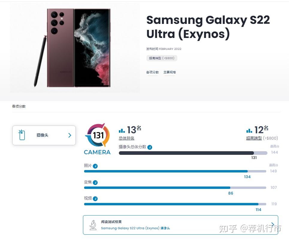 三星Galaxy S22 Ultra拍照表现如何？评分高吗？ - 知乎