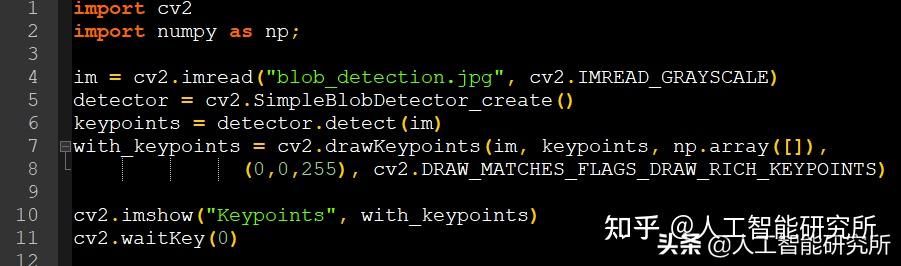 Python代码使用OpenCV进行Blob检测 - 知乎