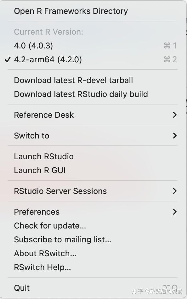 macM1在更新/升级R时遇到的问题 - 知乎