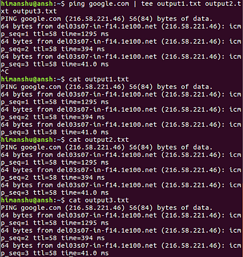 为初学者介绍的 Linux tee 命令（6 个例子） - 知乎