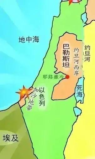 以色列和巴勒斯坦领土变化地图 - 知乎