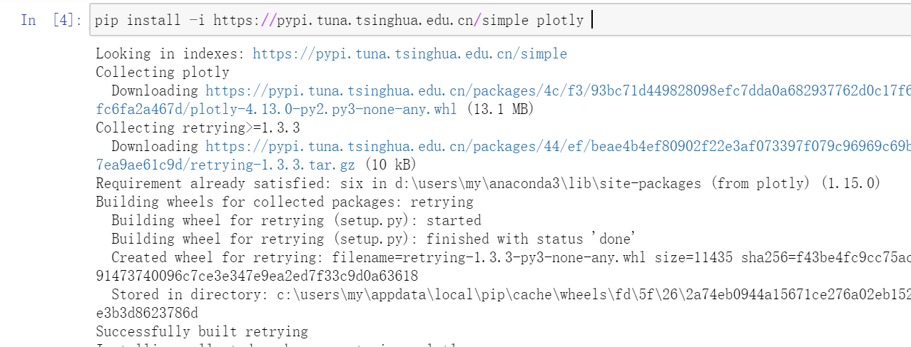 pip install plotly安装失败的解决办法 - 知乎