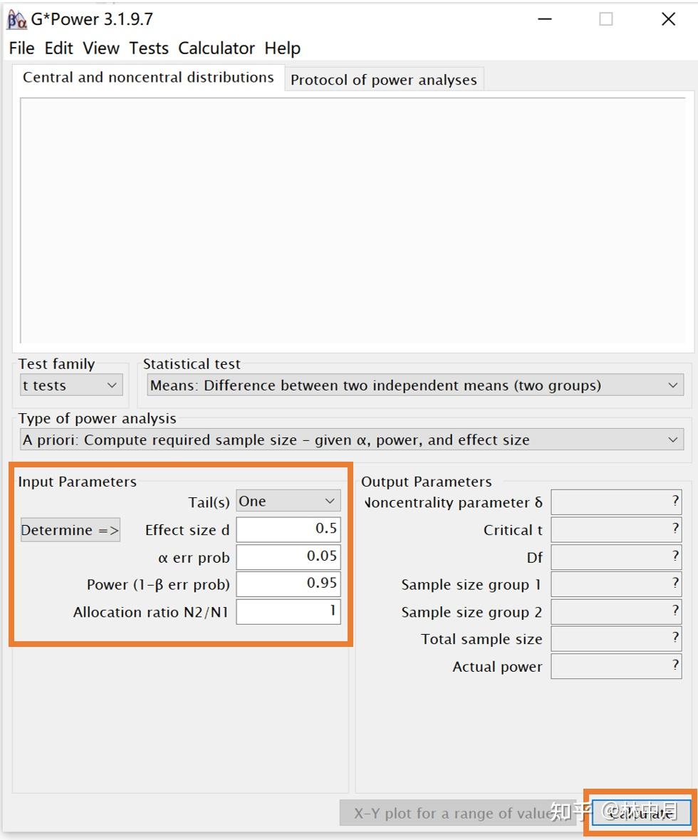 样本量估算及G*Power实现详细步骤（图文详解） - 知乎