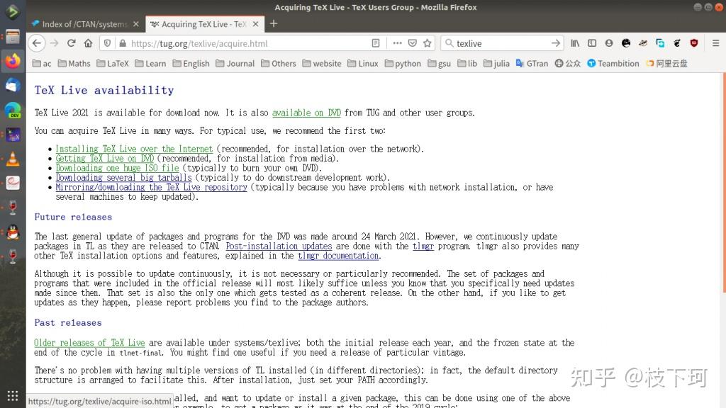 最新版 TeX Live 2021 各平台下载与安装 - 知乎