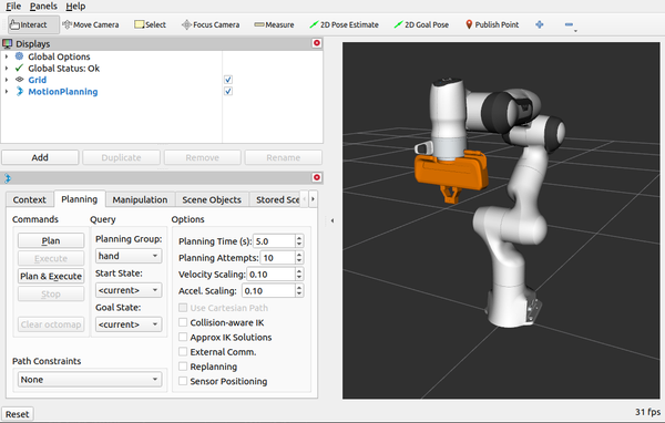 MoveIt2教程（六）：在RViz中快速上手MoveIt2 - 知乎