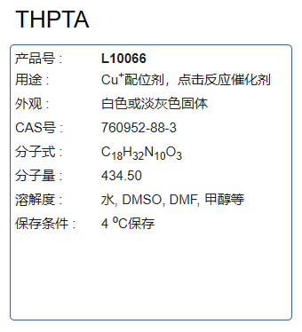 Click反应中THPTA配体和BTTAA配体对比 - 知乎