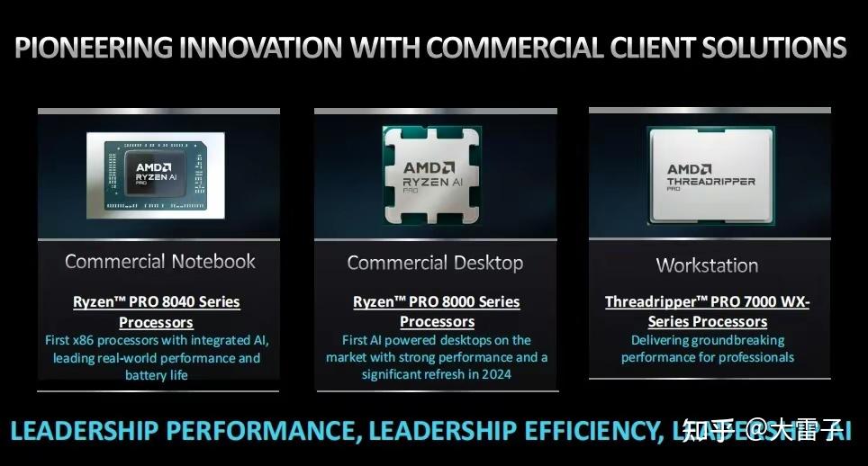 AMD正式发布锐龙PRO 8040/8000系列处理器 - 知乎
