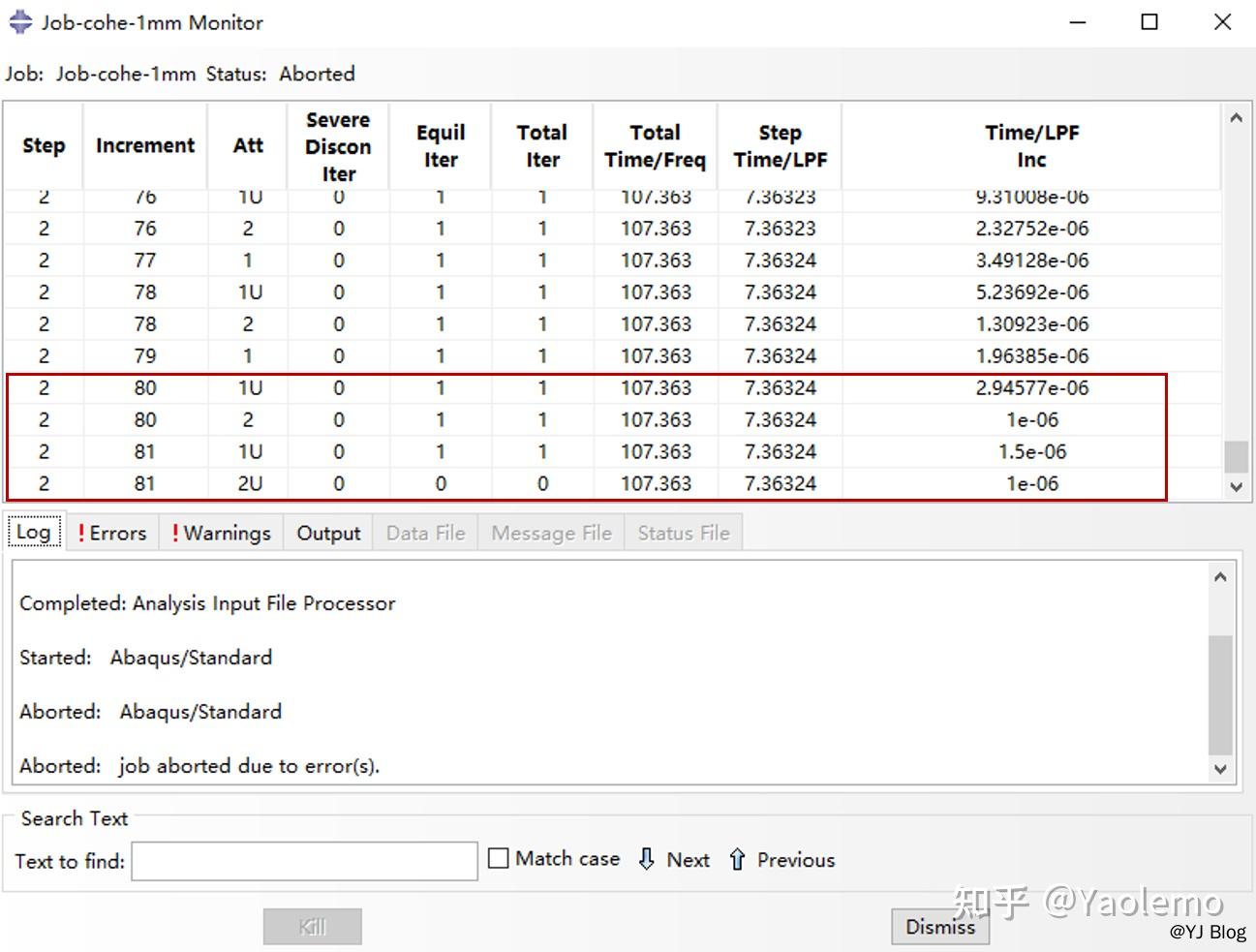 一文读懂ABAQUS中的Job Monitor - 知乎