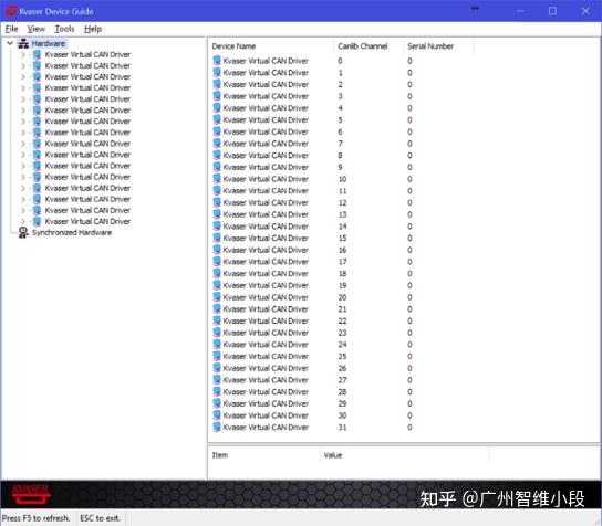 技术干货 | kvaser如何在虚拟CAN设备上设置虚拟通道和总线 - 知乎