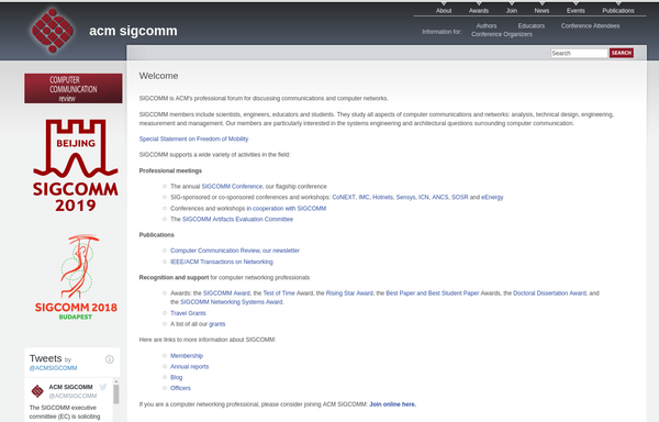 酷站推荐 - sigcomm.org - acm sigcomm - 知乎