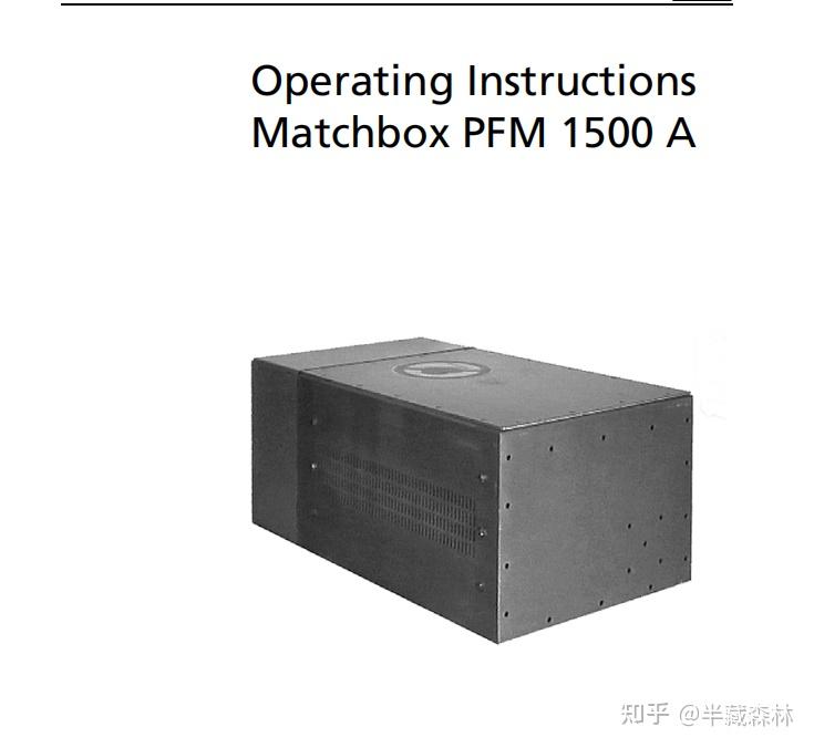 TRUMPF Matchbox PFM 1500 A Operating Instructions - 知乎