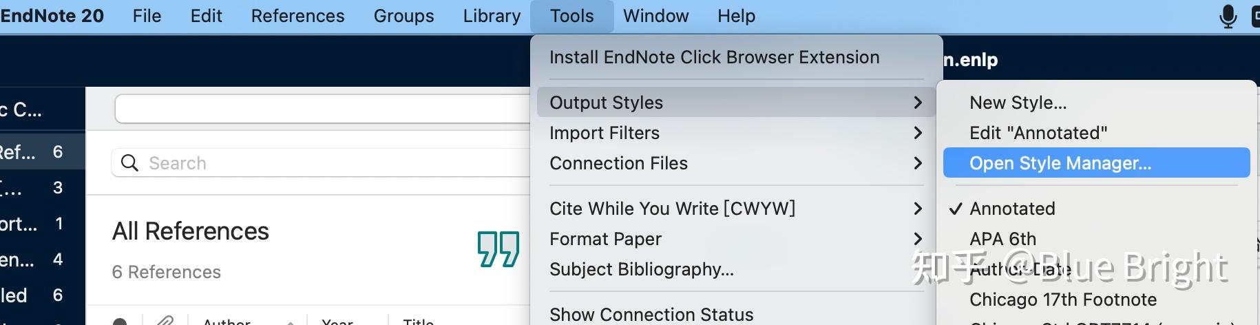 Endnote20引用格式修改（Mac版） - 知乎