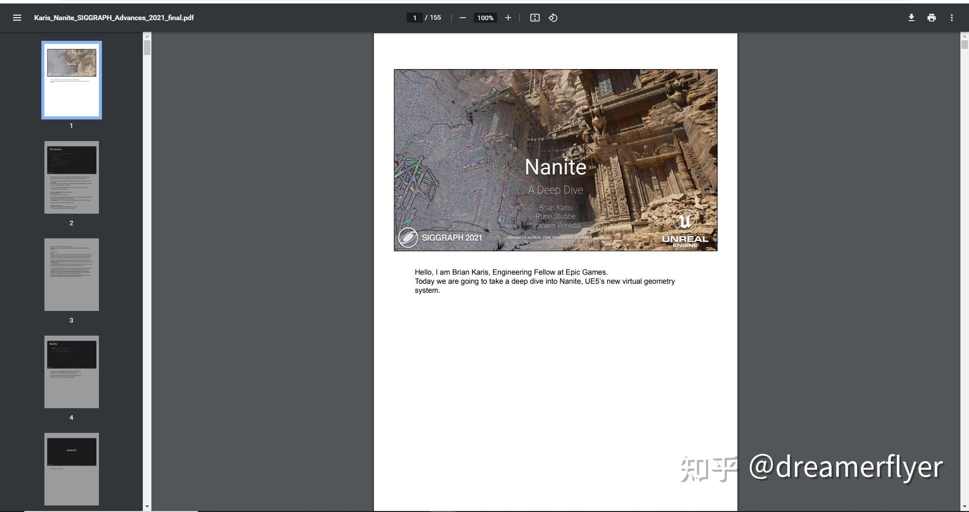 [UE5]UE5 NANITE in SIGGRAPH 2021-A Deep Dive into Nanite Virtualized Geometry - 知乎